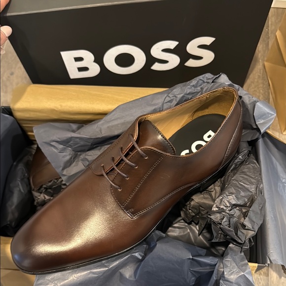 Boss | Shoes | Boss Mens Brown Leather Dress Shoes | Poshmark